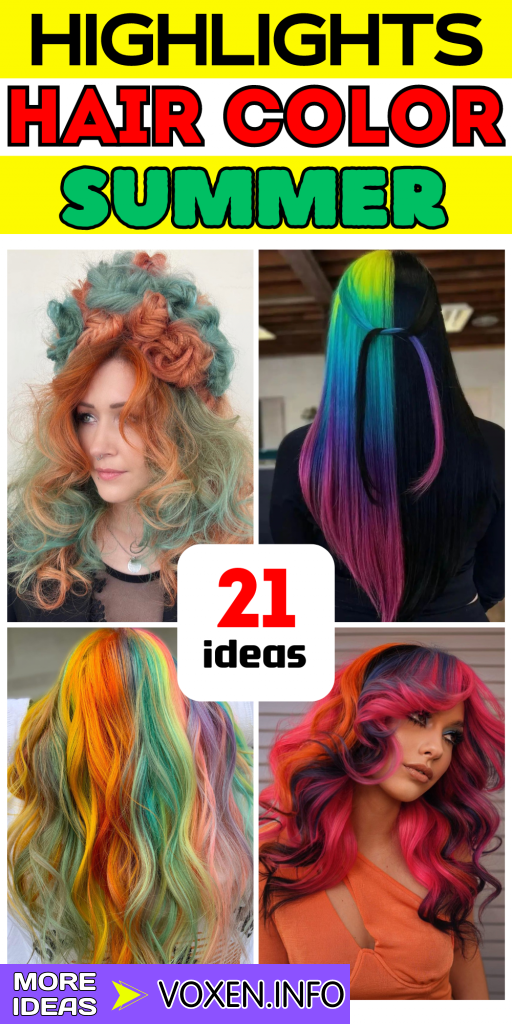 Vibrant Summer Hair Trends: Bold Colors & Stylish Highlights