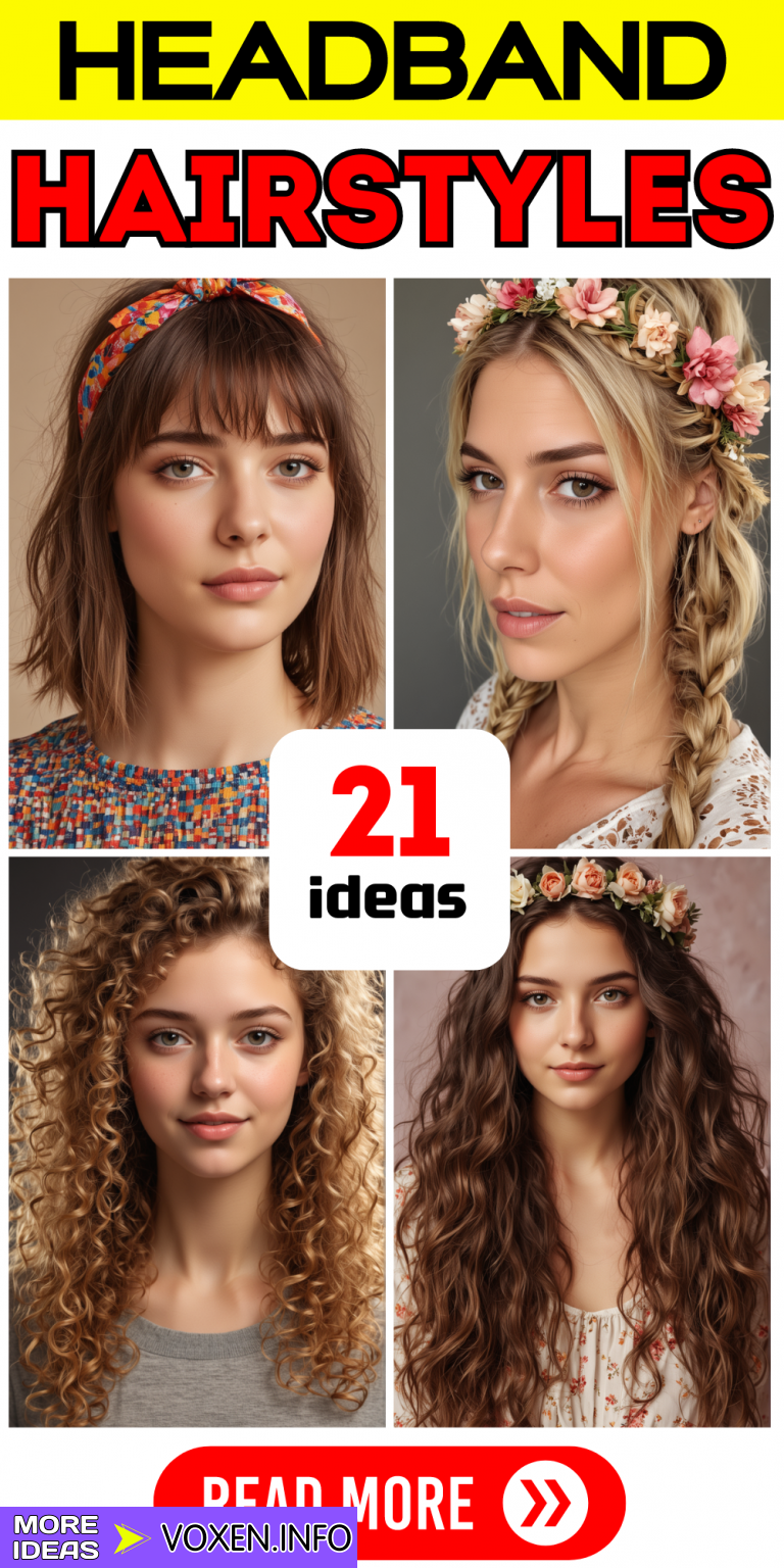 21 Stylish Headband Hairstyles for Every Hair Type: Curly, Short, Long