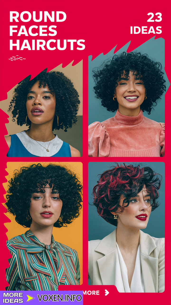 23 Chic Short Curly Weave Hairstyles for Round Faces with Double Chin