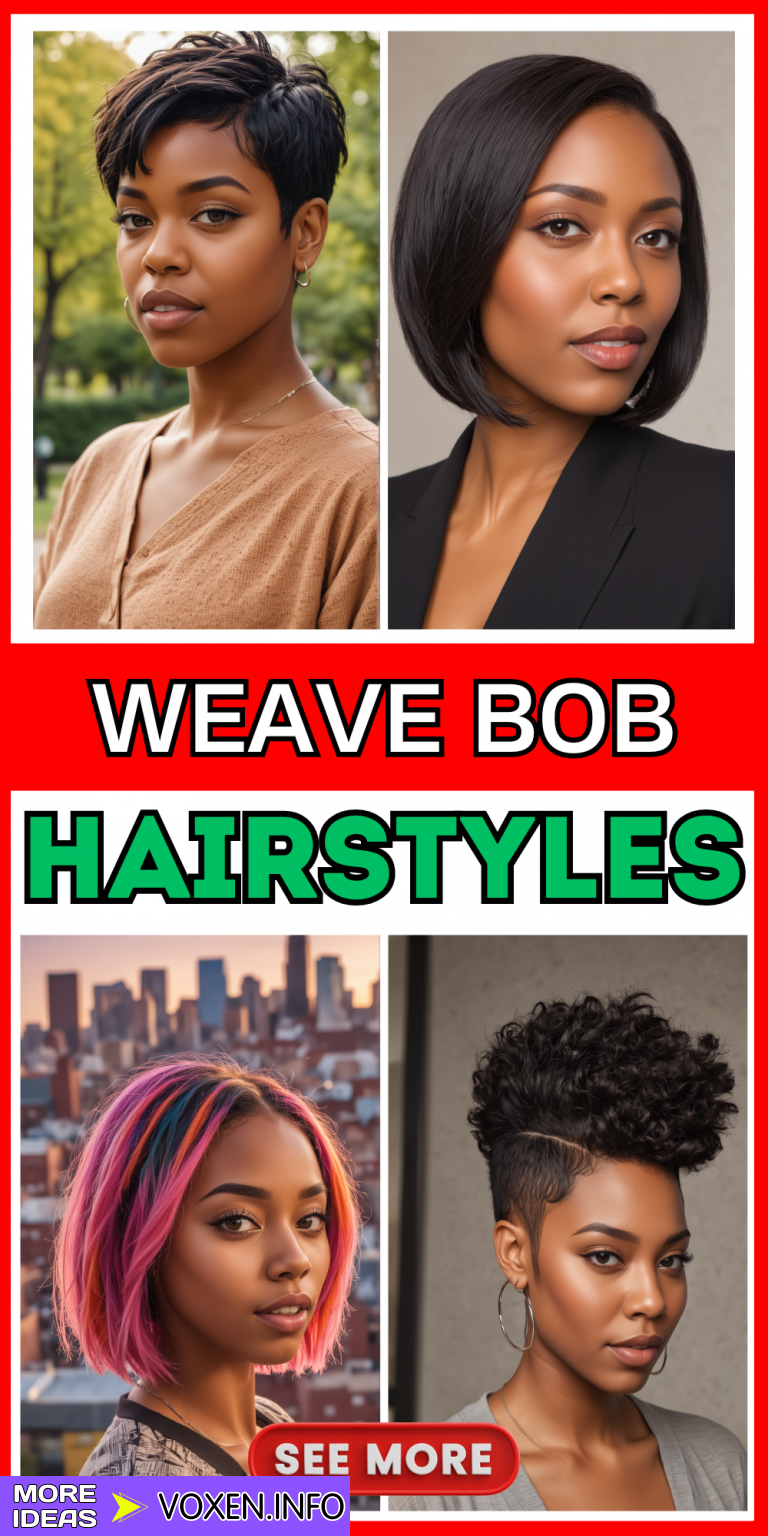 23 Stylish Quick Weave Bob Hairstyles: Tapered, Middle Part, and Messy Bobs