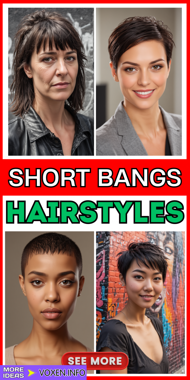 23 Chic Short Hairstyles with Bangs: Explore Styles for Every Face Shape