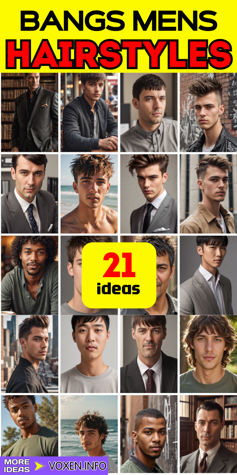 21 Modern Men's Hairstyles with Bangs: Undercut and Curly Bangs Styles