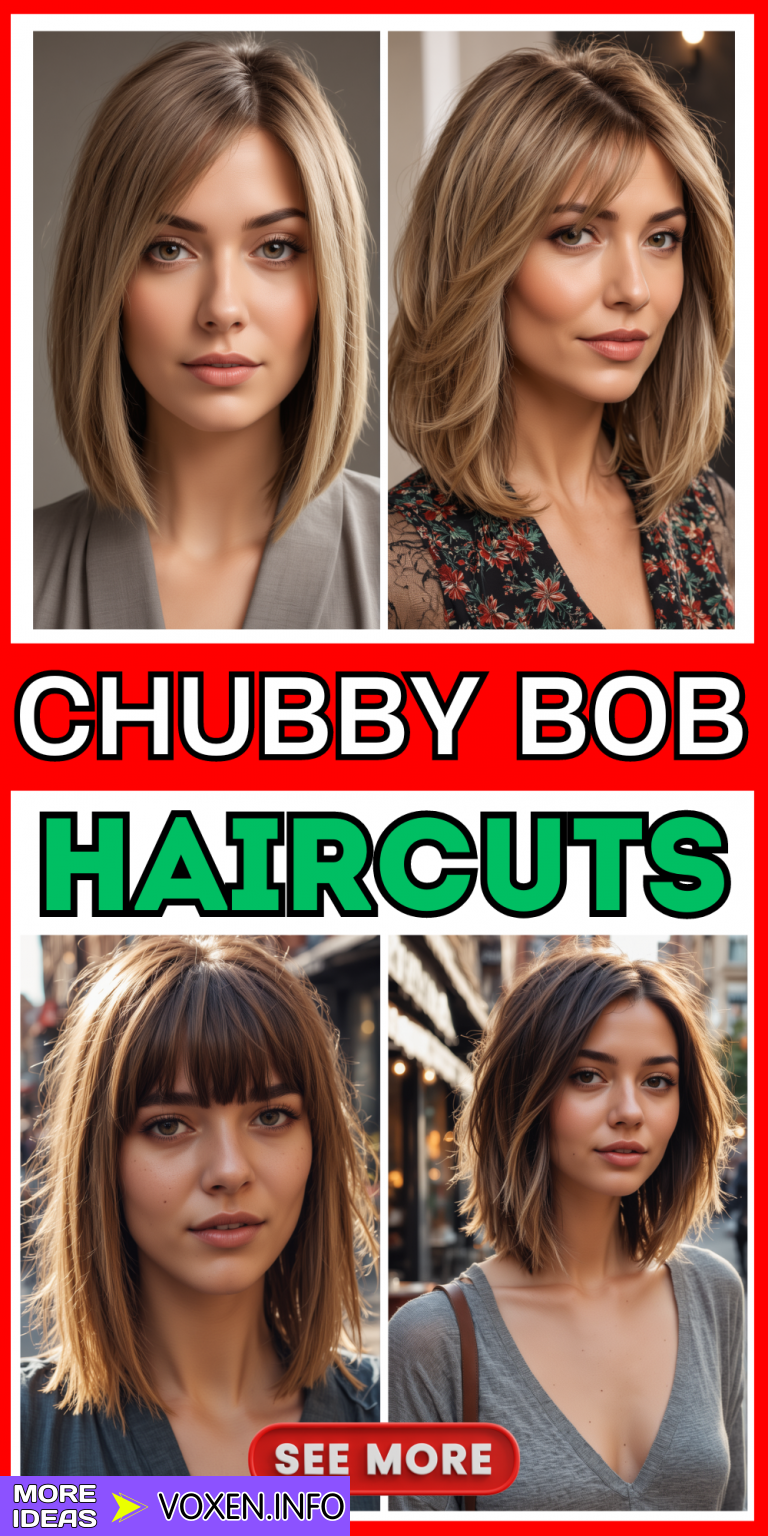23 Chic Long Bob Haircuts for Chubby Faces - Styles to Flatter & Enhance