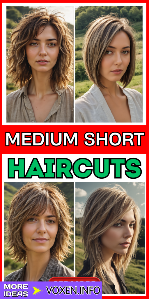 23 Top Medium Short Haircuts for Women in 2024