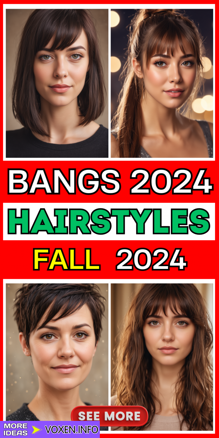 23 Trendy Fall Hairstyles with Bangs 2024: Perfect Cuts for All Hair ...