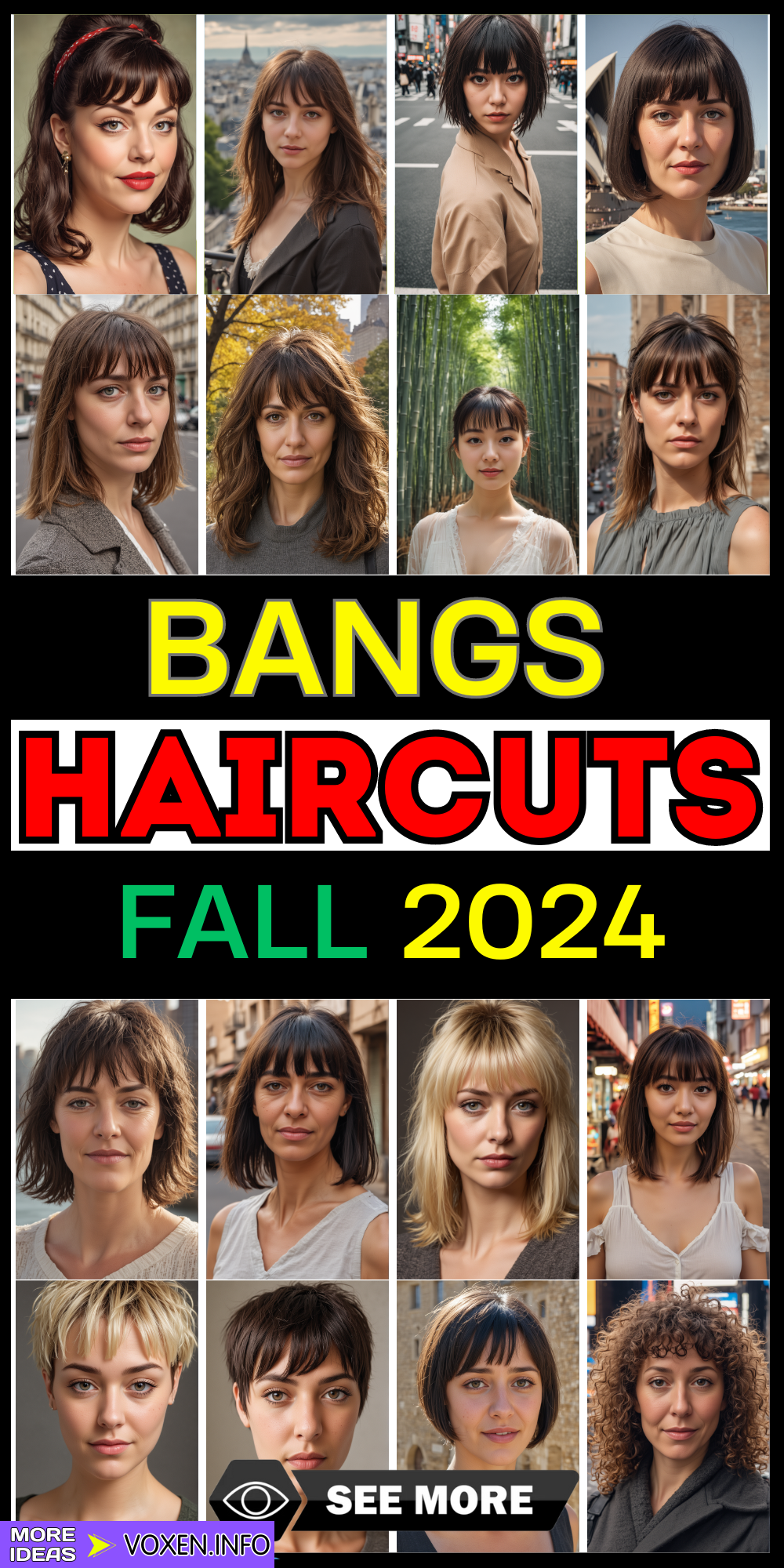 23 Top Fall Haircuts with Bangs 2024: Discover Trendy Styles