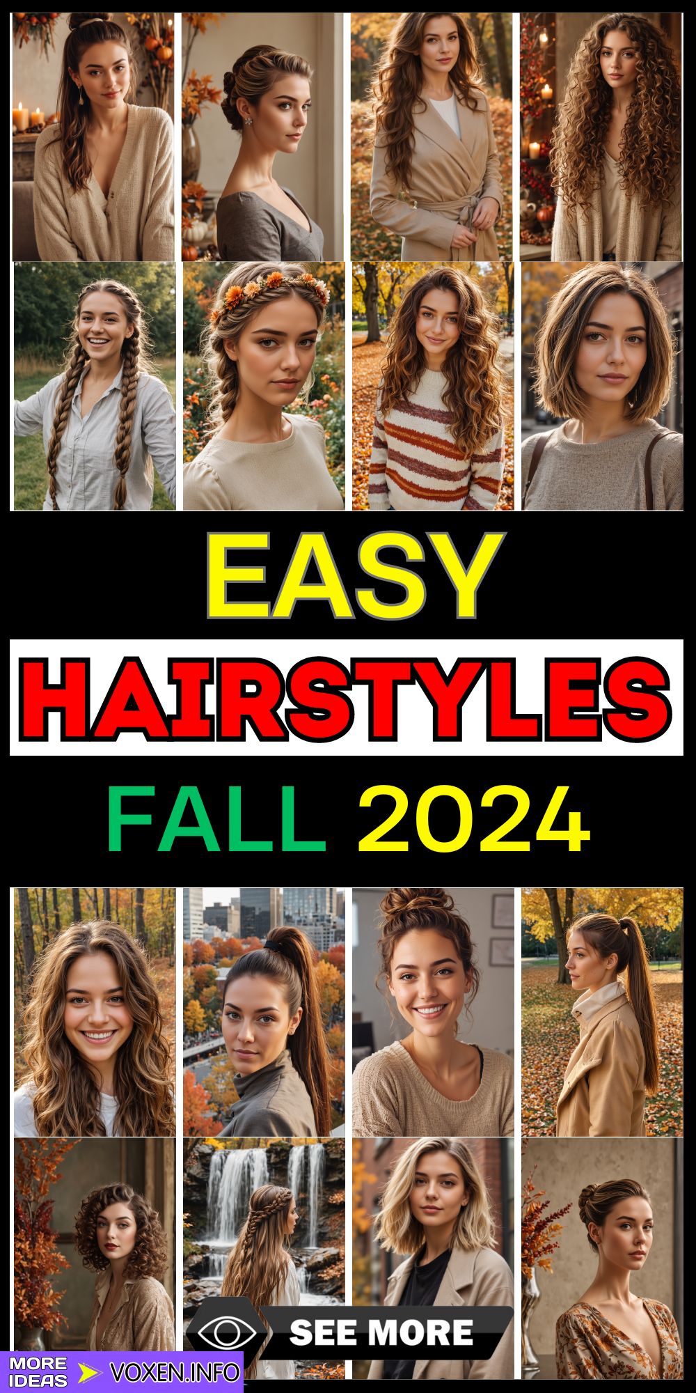 23 Easy Fall Hairstyles 2024: Trendy and Effortless Looks