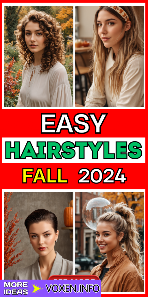 23 Easy Fall Hairstyles 2024: Trendy and Effortless Looks
