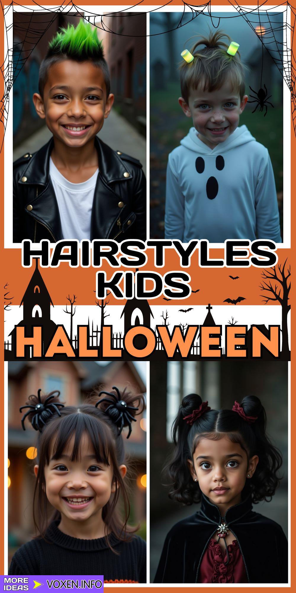 23 Creative and Easy Halloween Hairstyles for Kids