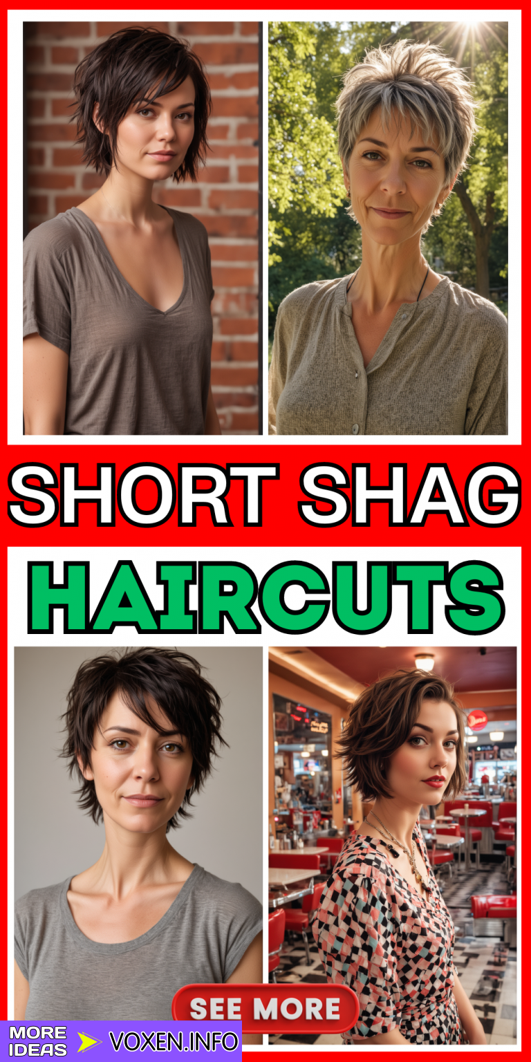 23 Trendy Short Shag Haircuts for 2024: Fine, Thick, Curly Hair & More ...