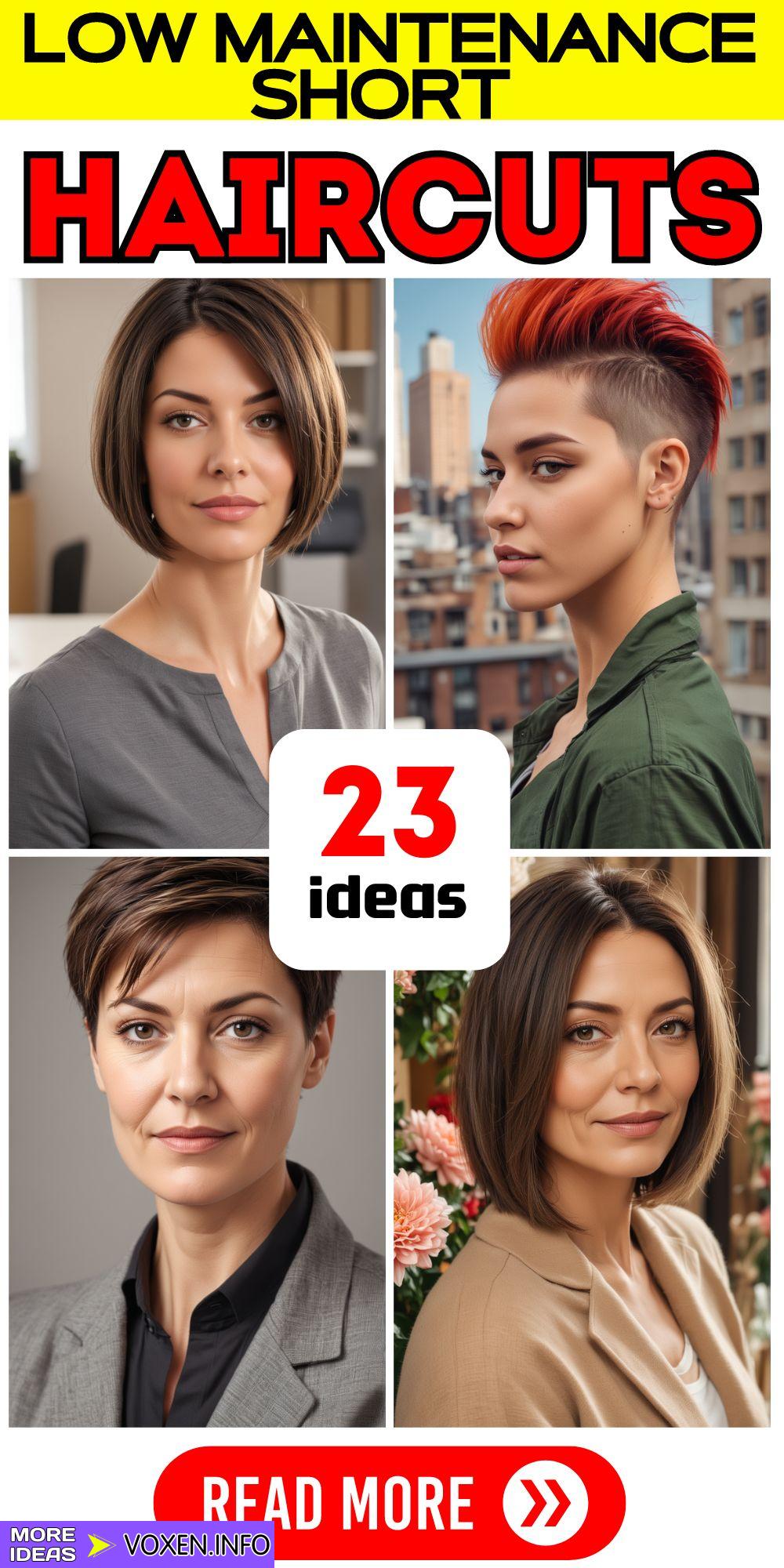 23 Effortless Style: Top Low Maintenance Short Haircuts for Busy Lifestyles