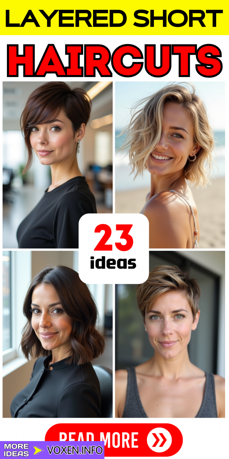 23 Layered Short Haircuts for a Fresh, Stylish Look | Best Bob, Pixie ...
