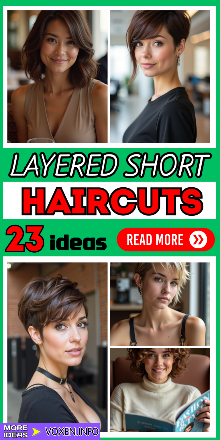 23 Layered Short Haircuts for a Fresh, Stylish Look | Best Bob, Pixie ...