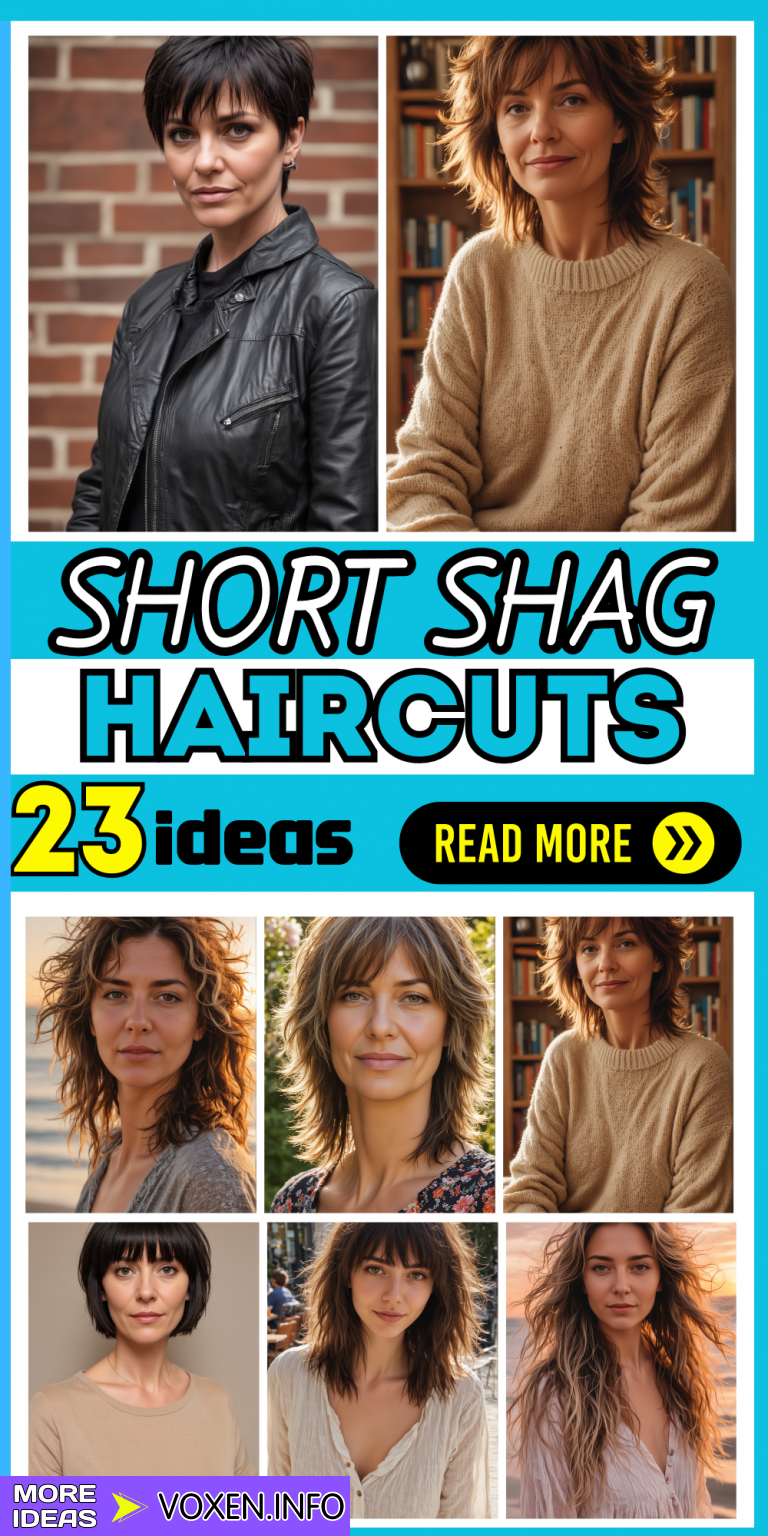23 Trendy Short Shag Haircuts for 2024: Fine, Thick, Curly Hair & More ...