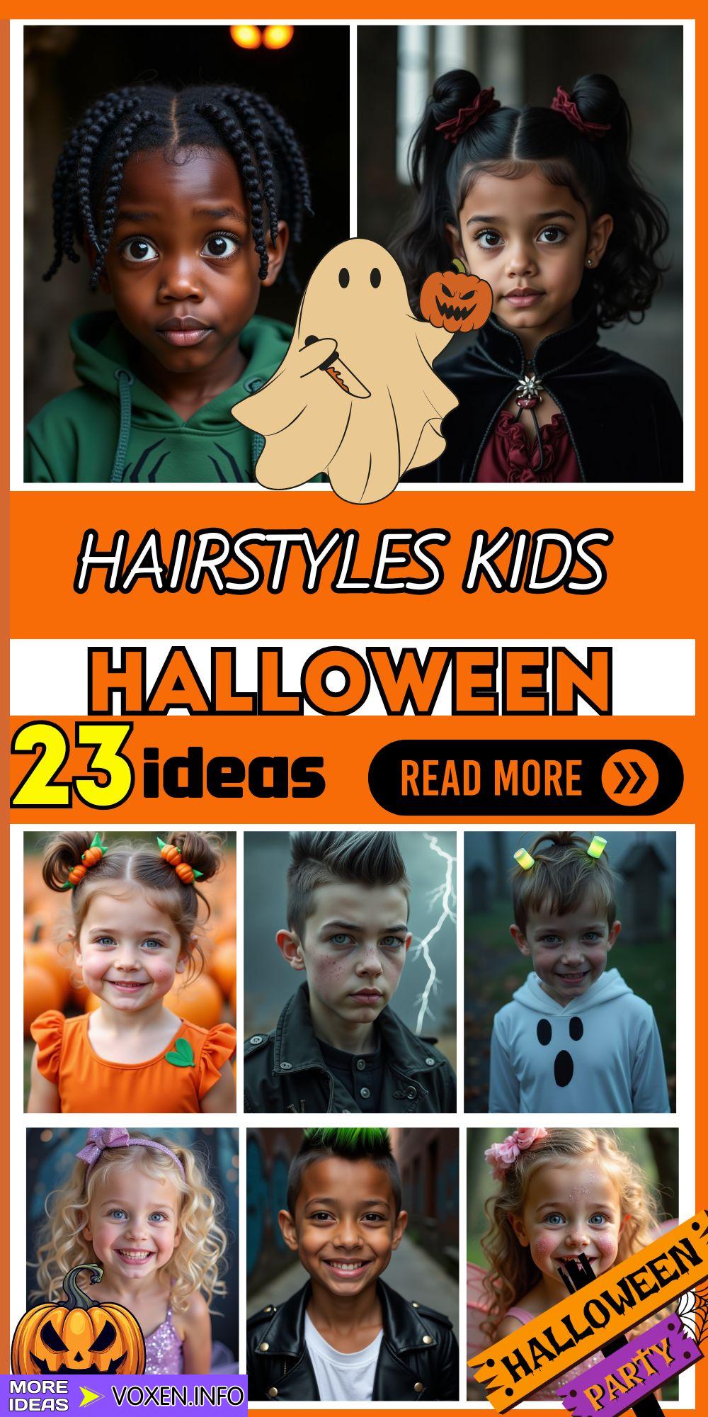 23 Creative and Easy Halloween Hairstyles for Kids