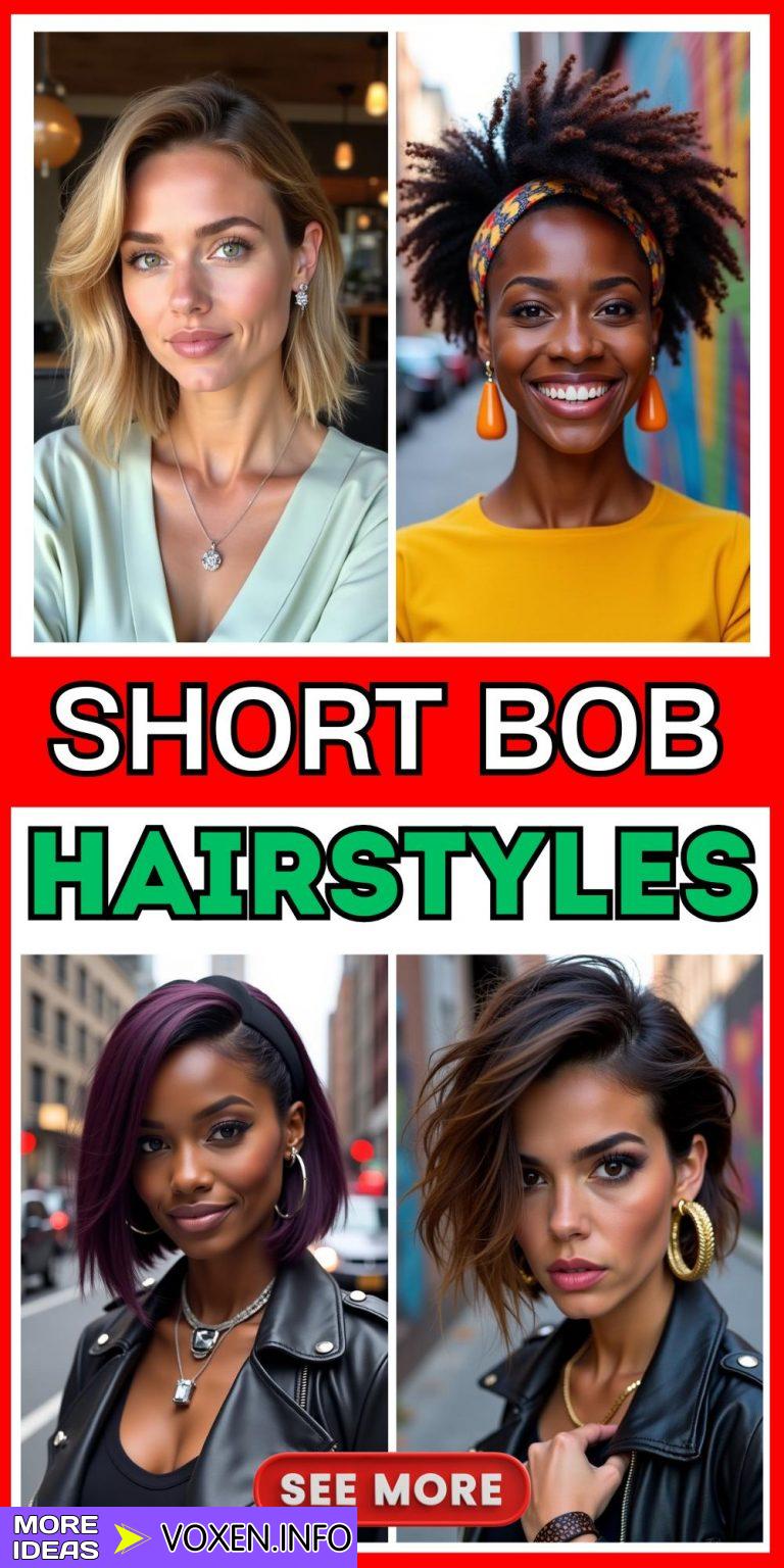 23 Trendy Short Bob Hairstyles for Every Hair Type and Face Shape