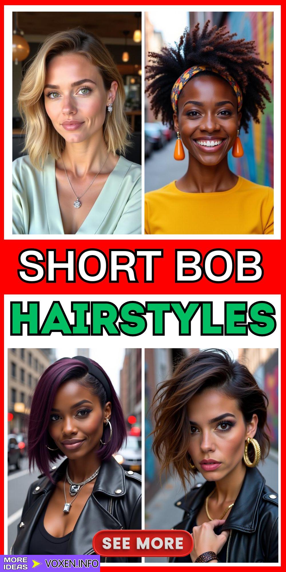 23 Trendy Short Bob Hairstyles for Every Hair Type and Face Shape