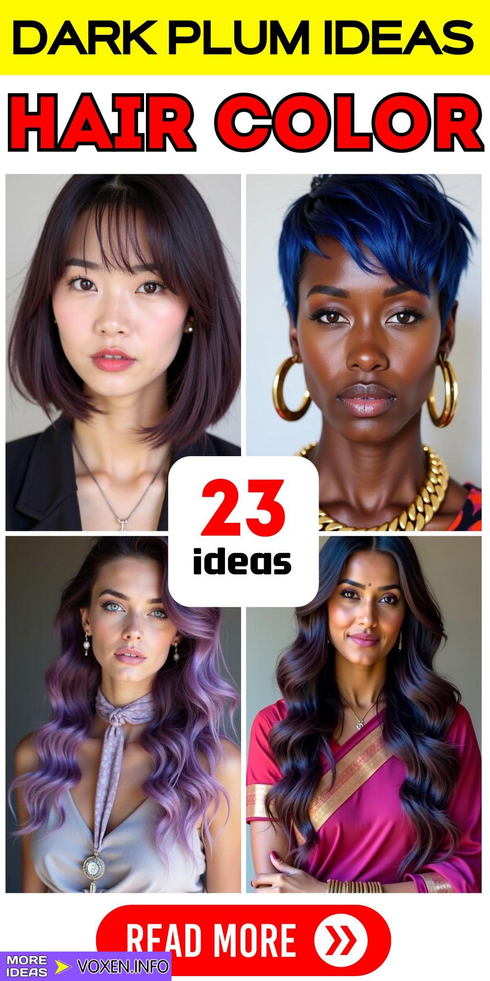 23 Bold Dark Plum Hair Color Ideas for a Stunning Transformation