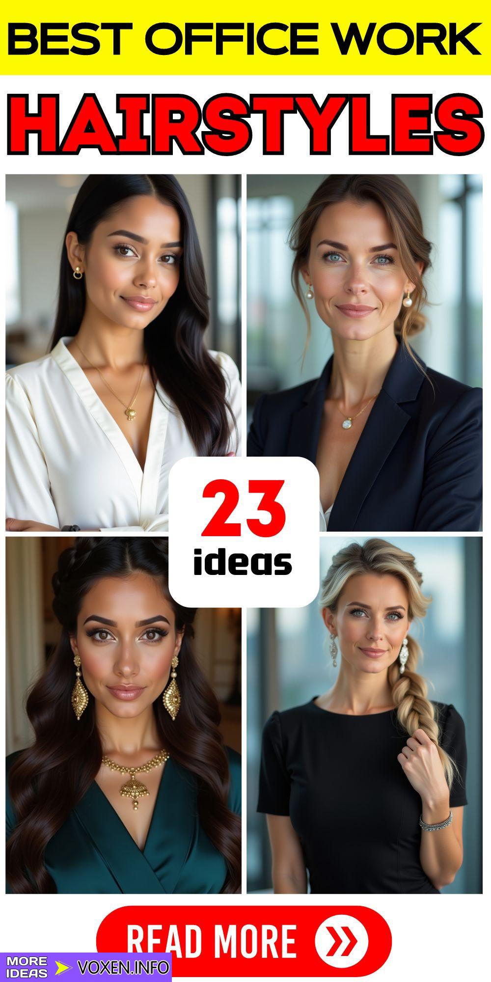 23 Classy Hairstyles Perfect for Office Work