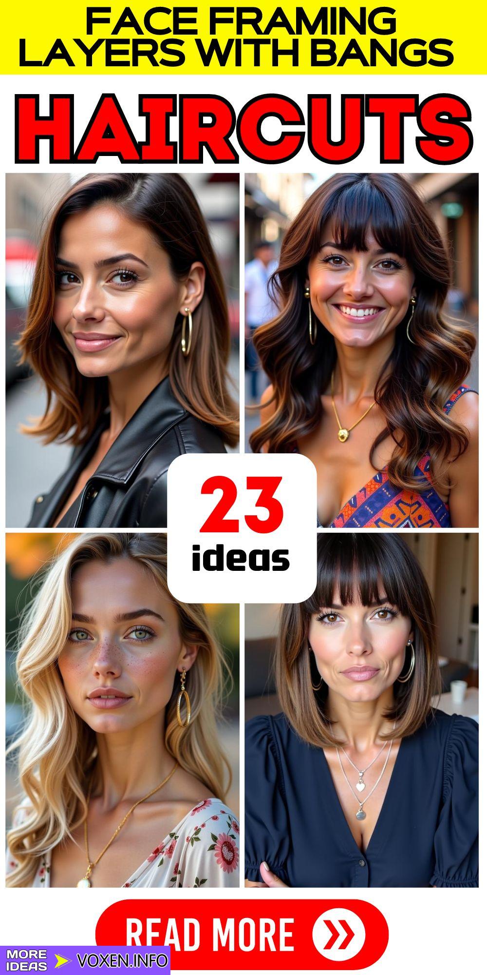 23 Discover the Best Face Framing Layers with Bangs for Every Hair Type