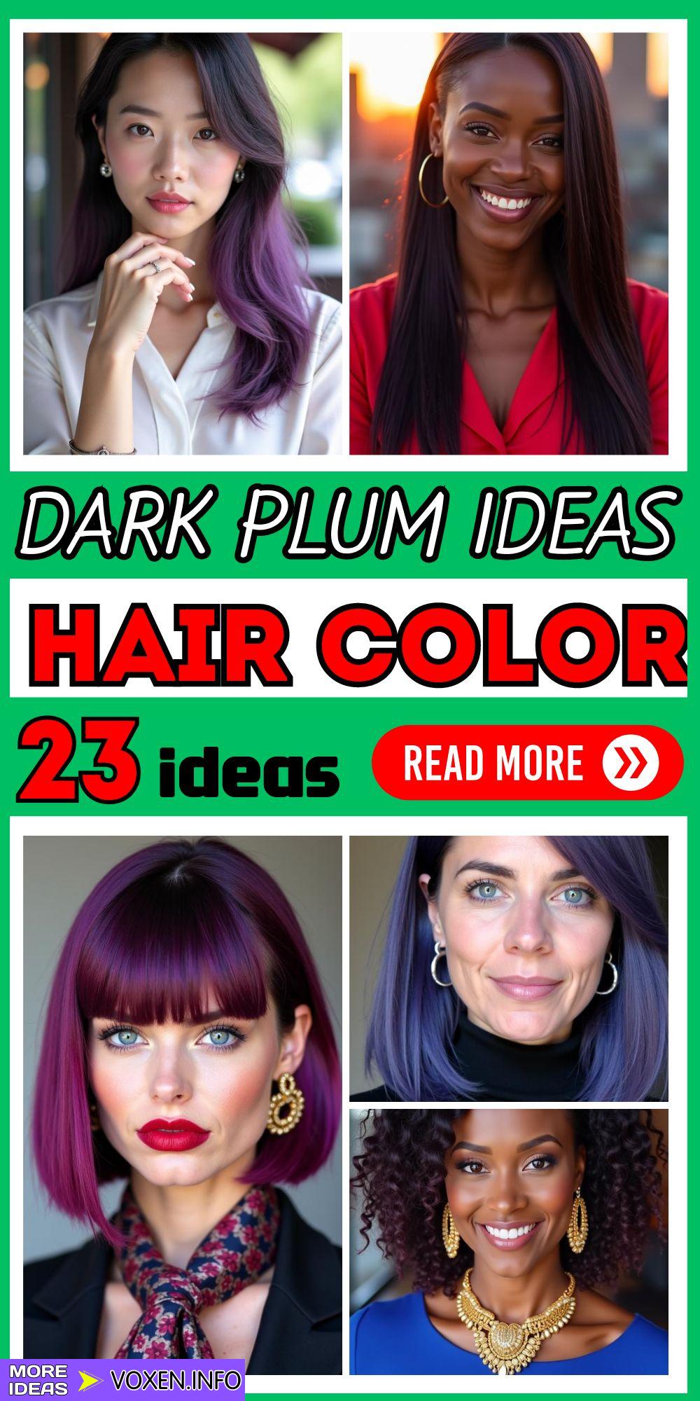 23 Bold Dark Plum Hair Color Ideas for a Stunning Transformation