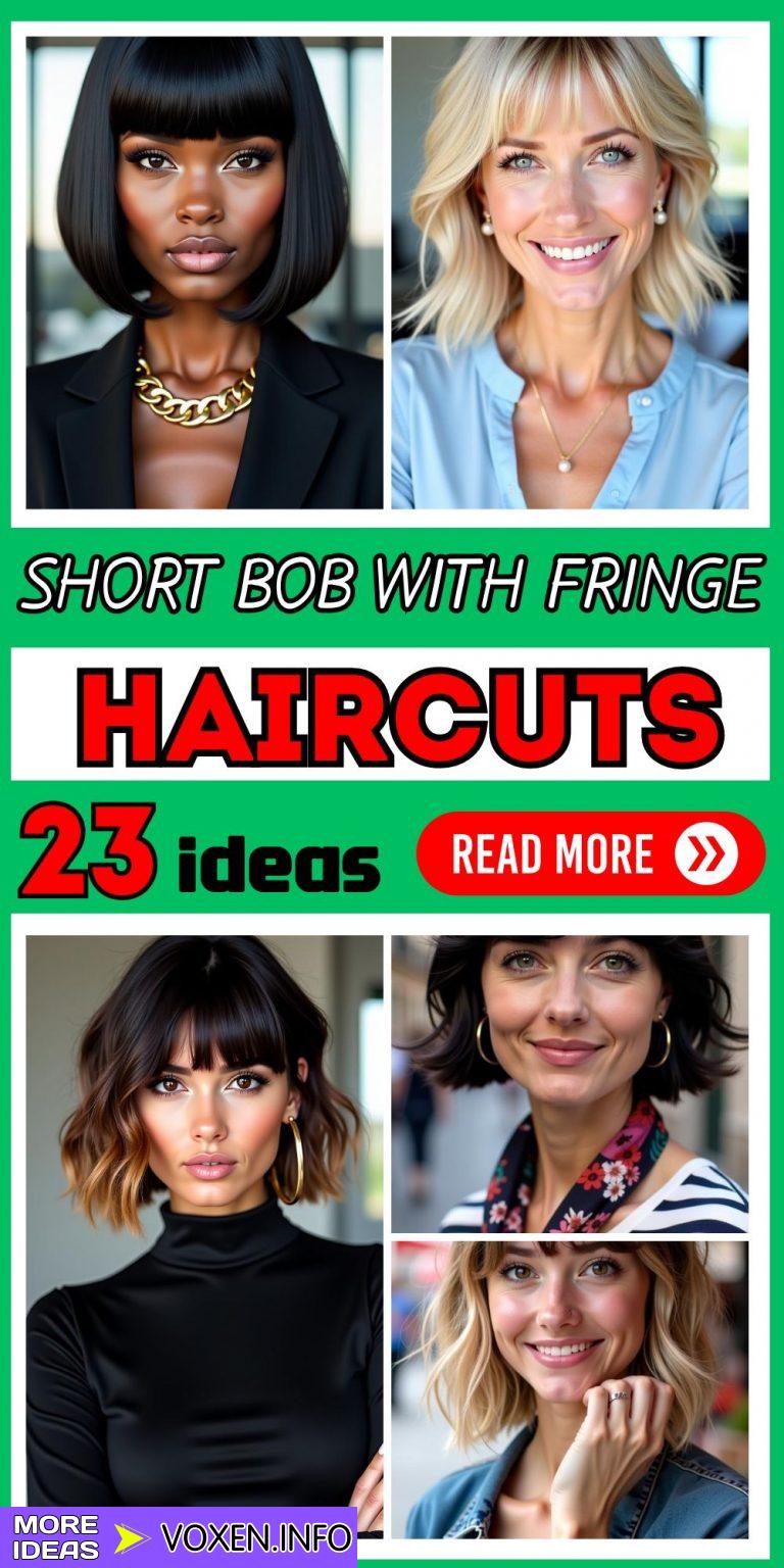 23 Stylish Short Bob Haircuts with Fringe – Find the Best Bob for Your ...