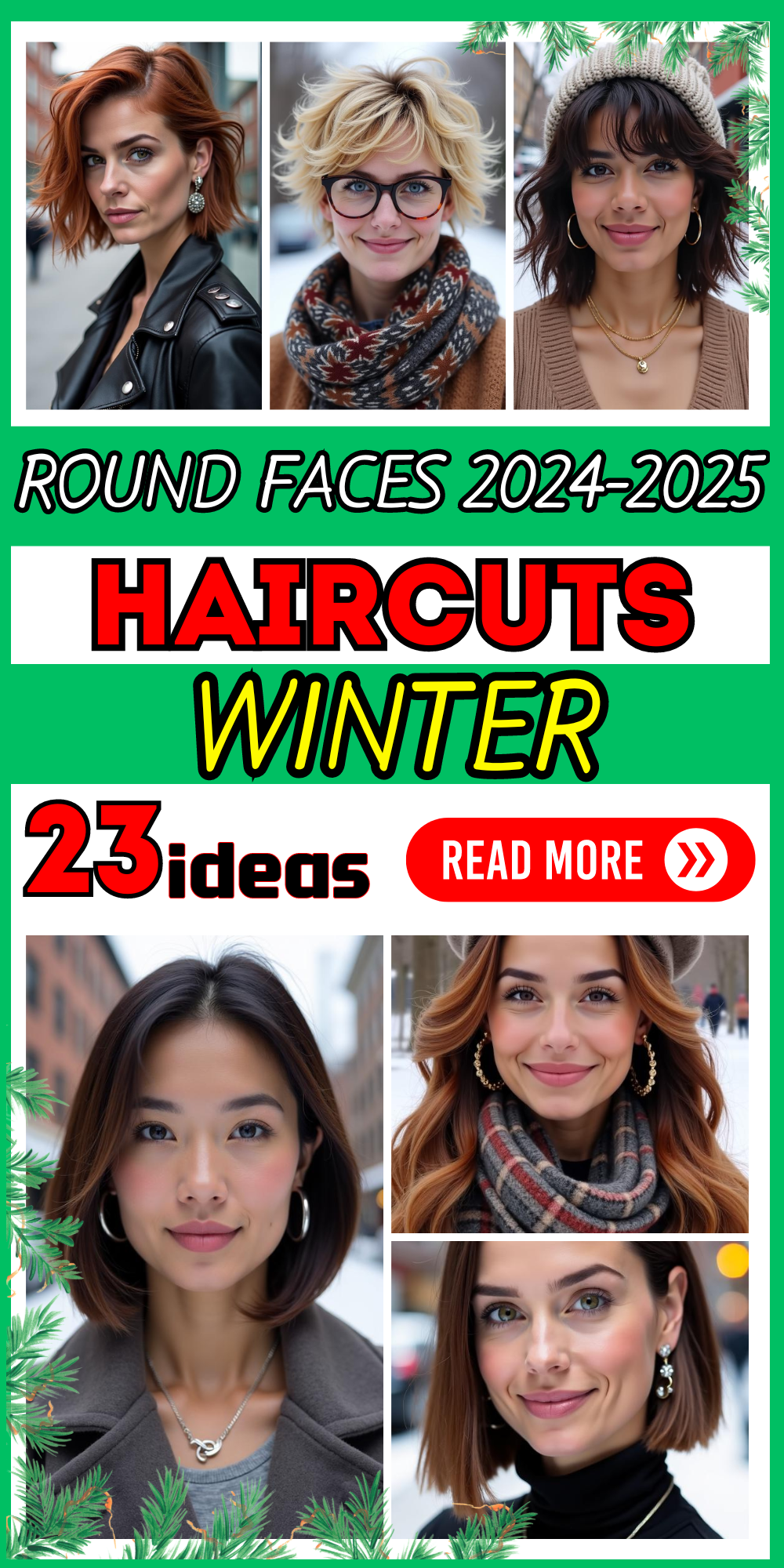 23 Top Winter Haircuts for Round Faces: Trendy Short and Long Styles ...