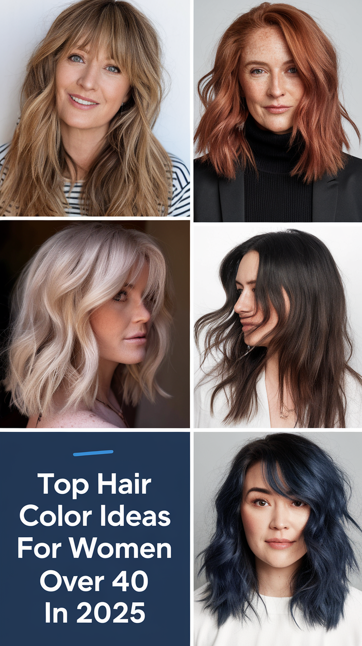 Best Hair Color Ideas for Women Over 40 in 2025 – From Blonde ...