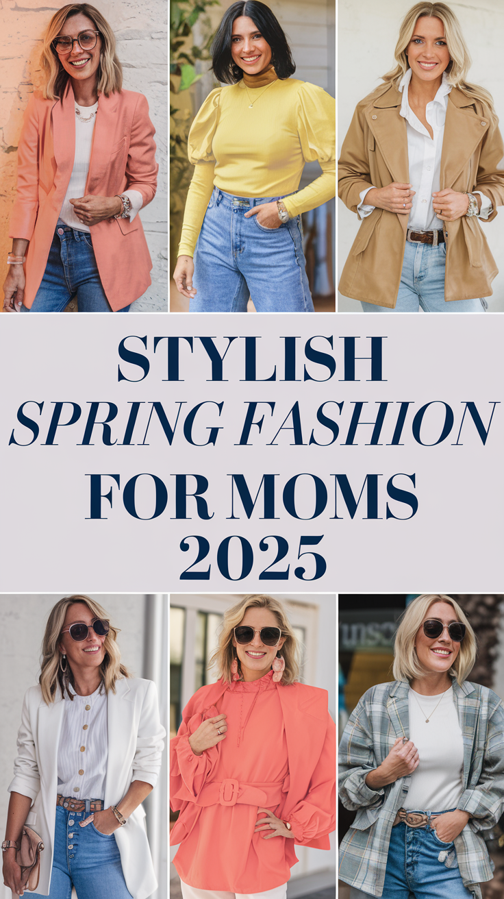 Trendy Spring Mom Outfits 2025 for Women Over 40: Stylish, Casual, and ...