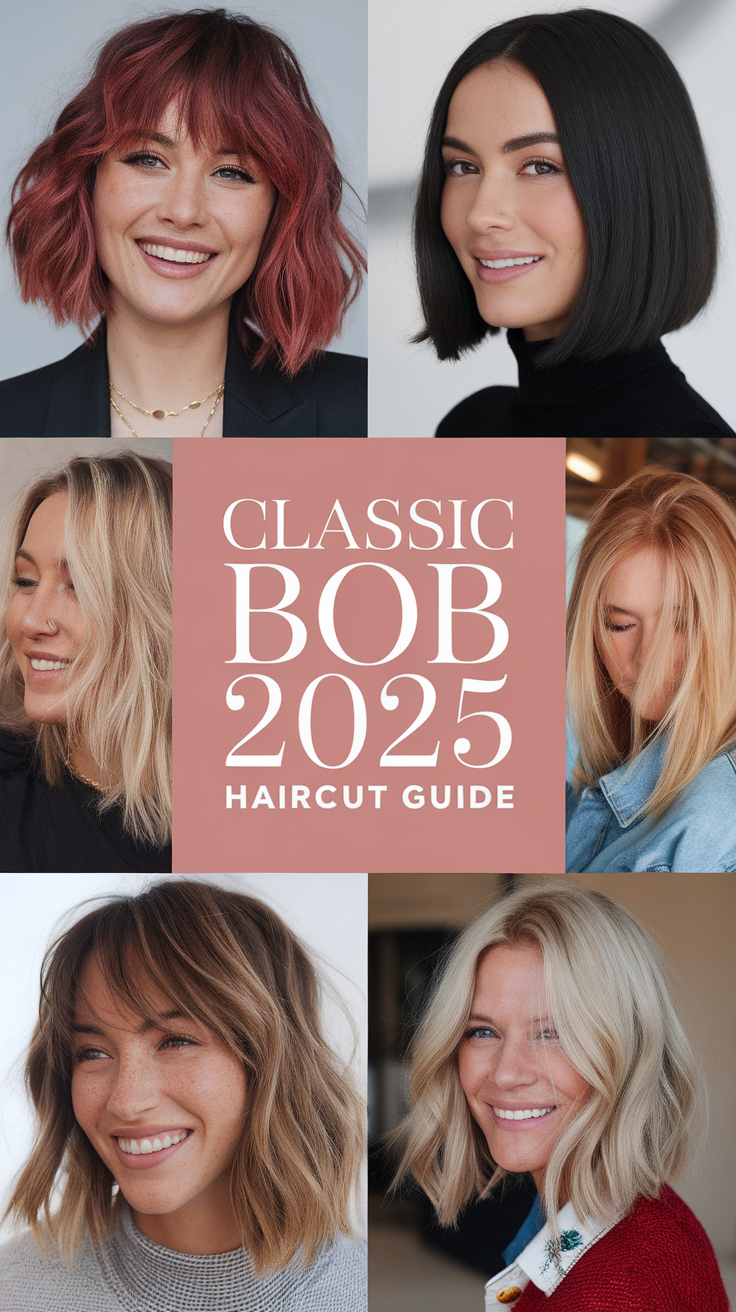 Classic Bob 2025 Haircut Trends: Sleek, Layered, Wavy, and Textured ...