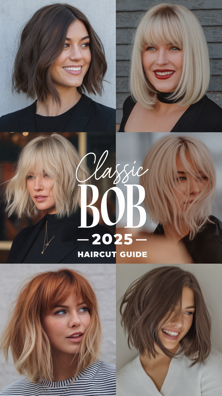 Classic Bob 2025 Haircut Trends: Sleek, Layered, Wavy, and Textured ...