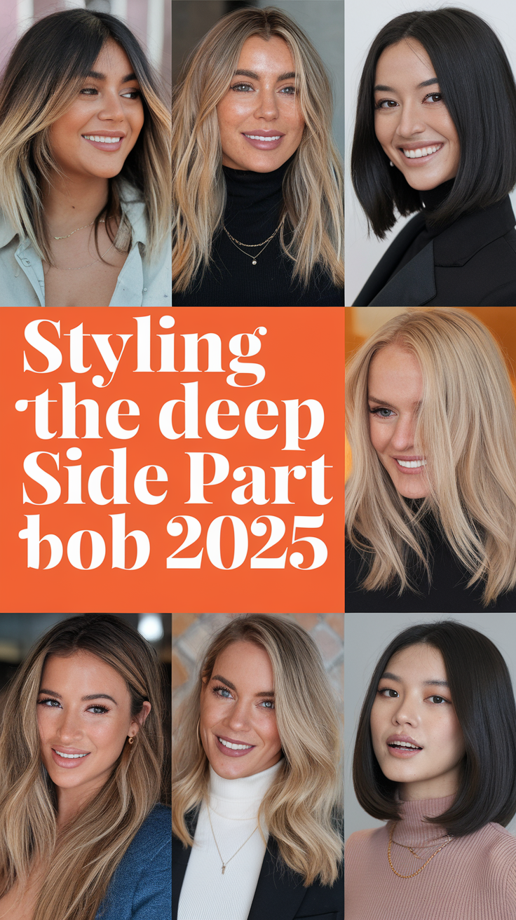 Discover the Elegance of Deep Side Part Bob 2025: Chic & Sophisticated ...