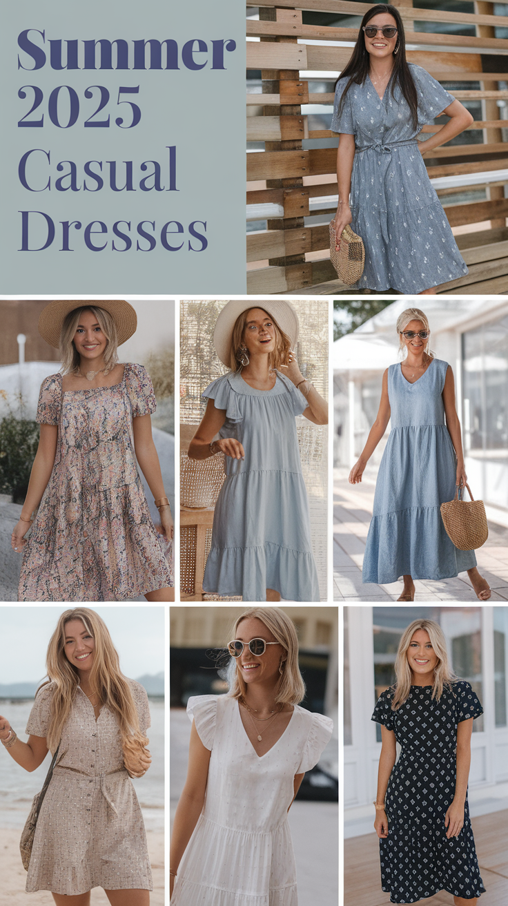 Casual Outfit Dresses for Everyday Use in Summer 2025: Best Styles to ...
