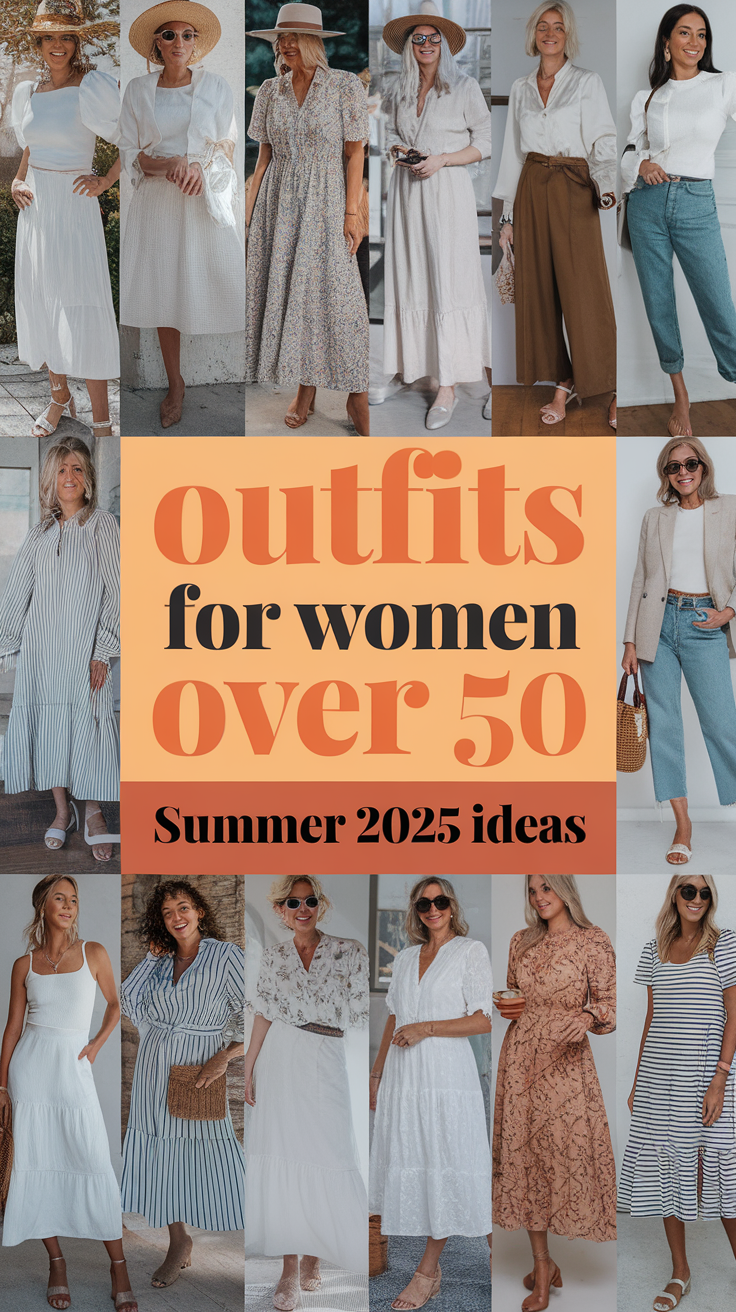 Elegant and Age-Defiant: Summer 2025 Outfits for Women Over 50 That ...