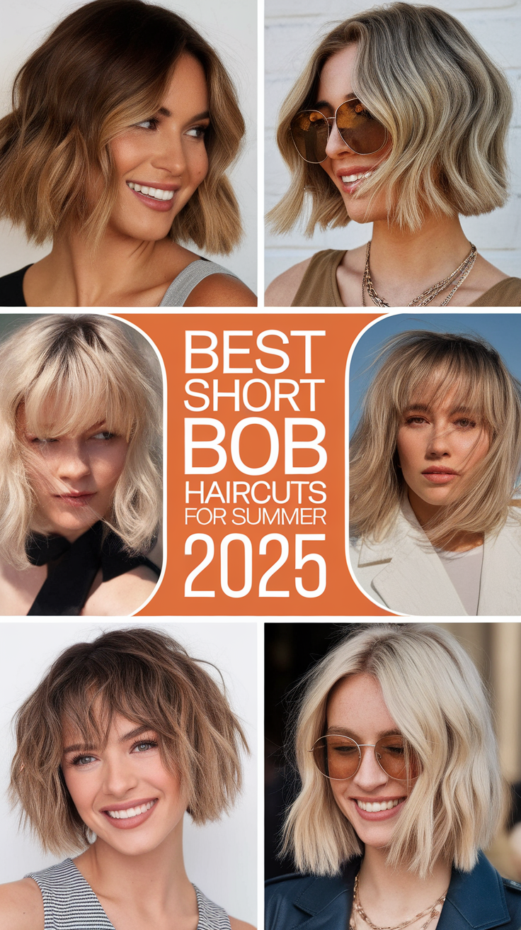Short Bob Haircuts for Summer 2025 – Fresh Styles & Chic Inspiration to ...