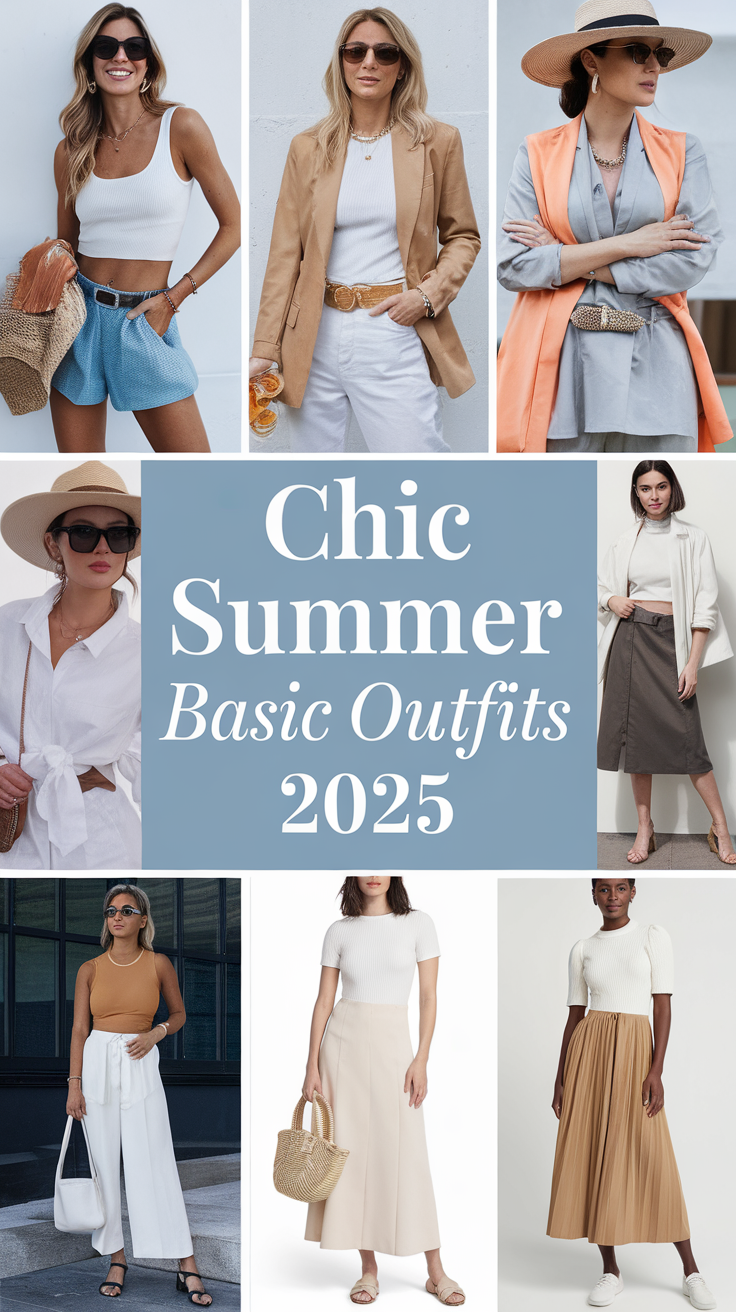 Effortless Summer Basic Outfits 2025 for Every Style and Destination