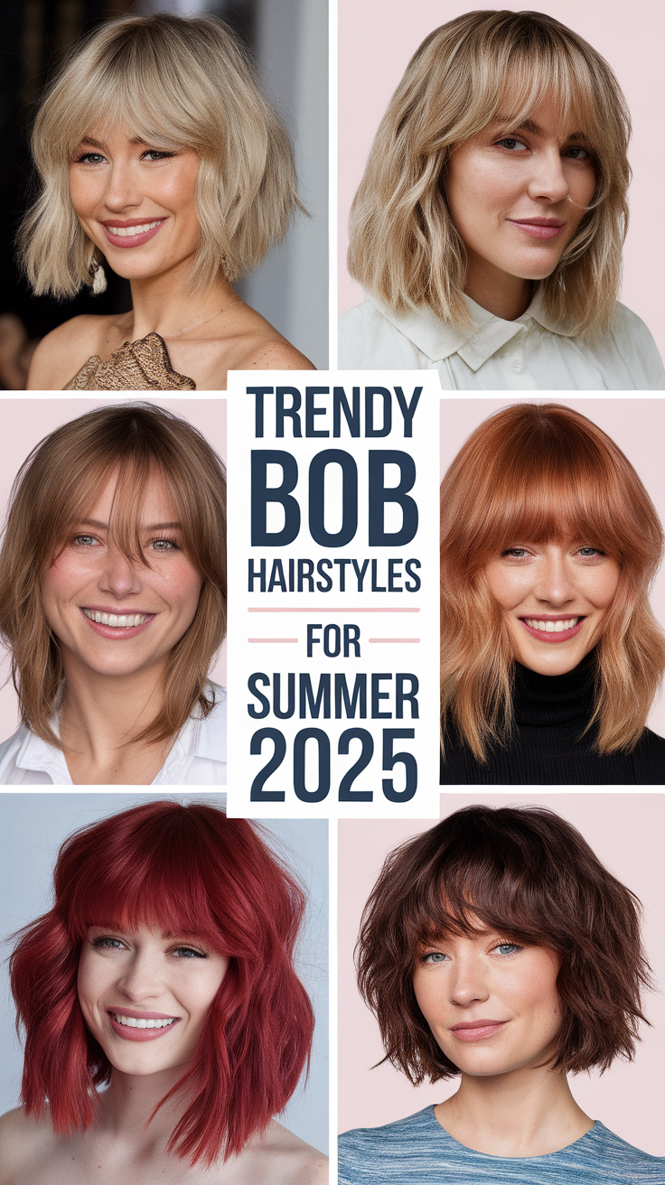Bob Hairstyles for Summer 2025 - Trendy Short Cuts for Effortless Style ...