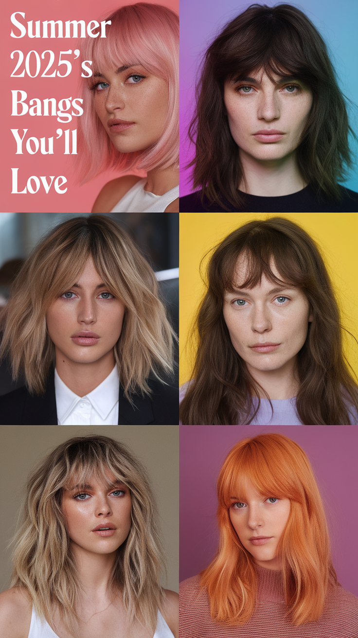 Chic Bangs Haircut Inspo Summer 2025 – Effortless Fringe Styles for ...