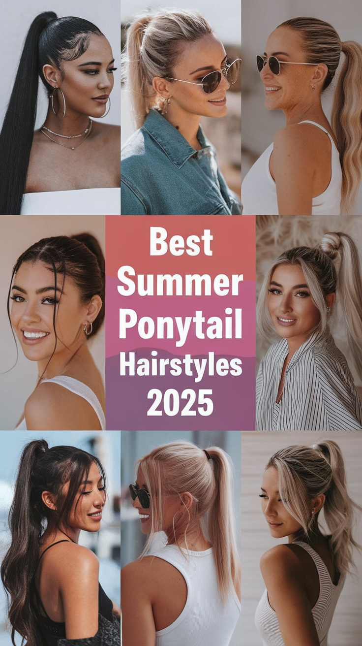 Summer Ponytail Hairstyles 2025: Sleek, Wavy, and Voluminous Styles for ...