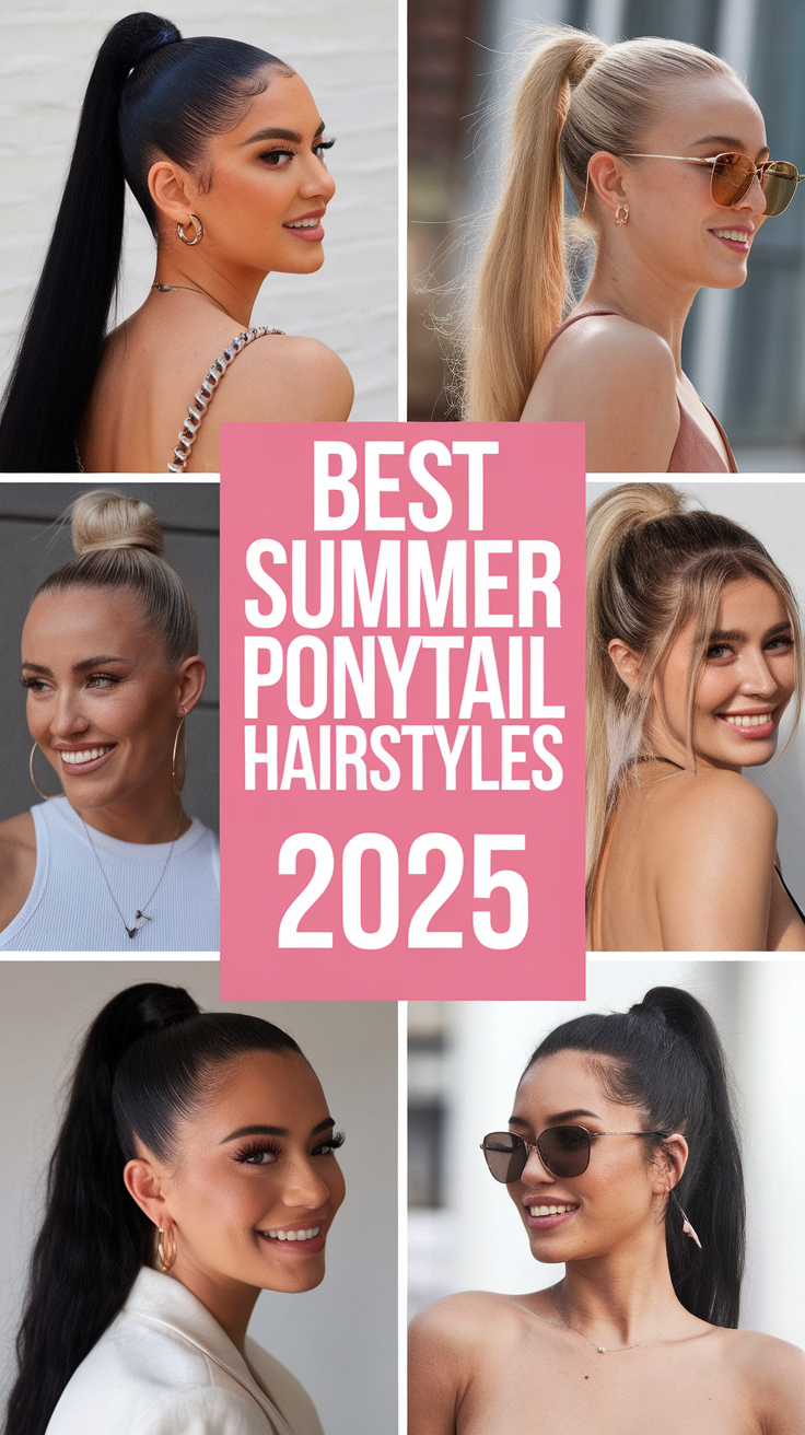 Summer Ponytail Hairstyles 2025: Sleek, Wavy, and Voluminous Styles for ...