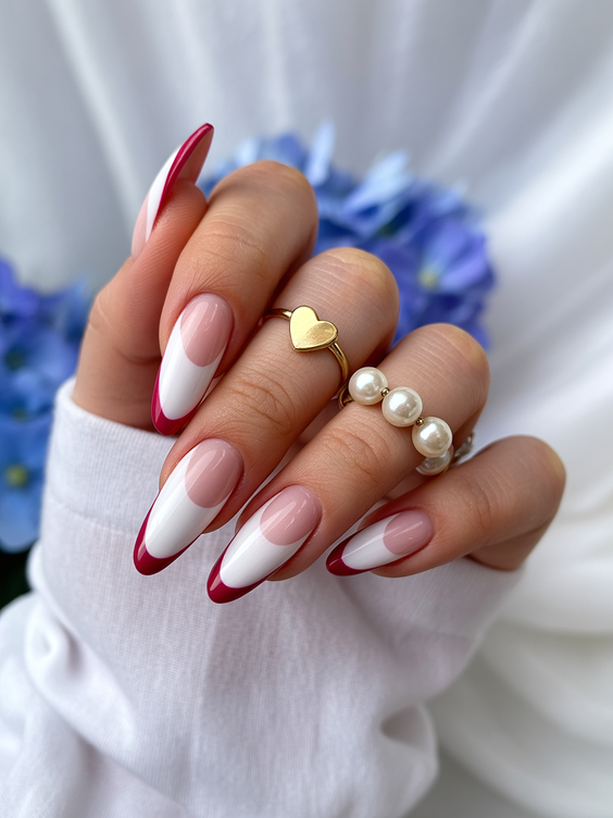 French Nail Designs 2026 With Elegant Ideas From Simple White To Gold ...